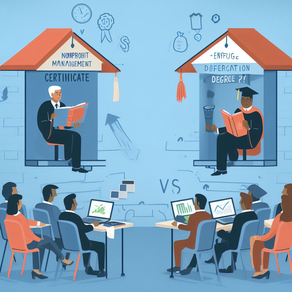 Nonprofit Management Certificate vs. Degree [How to Choose]