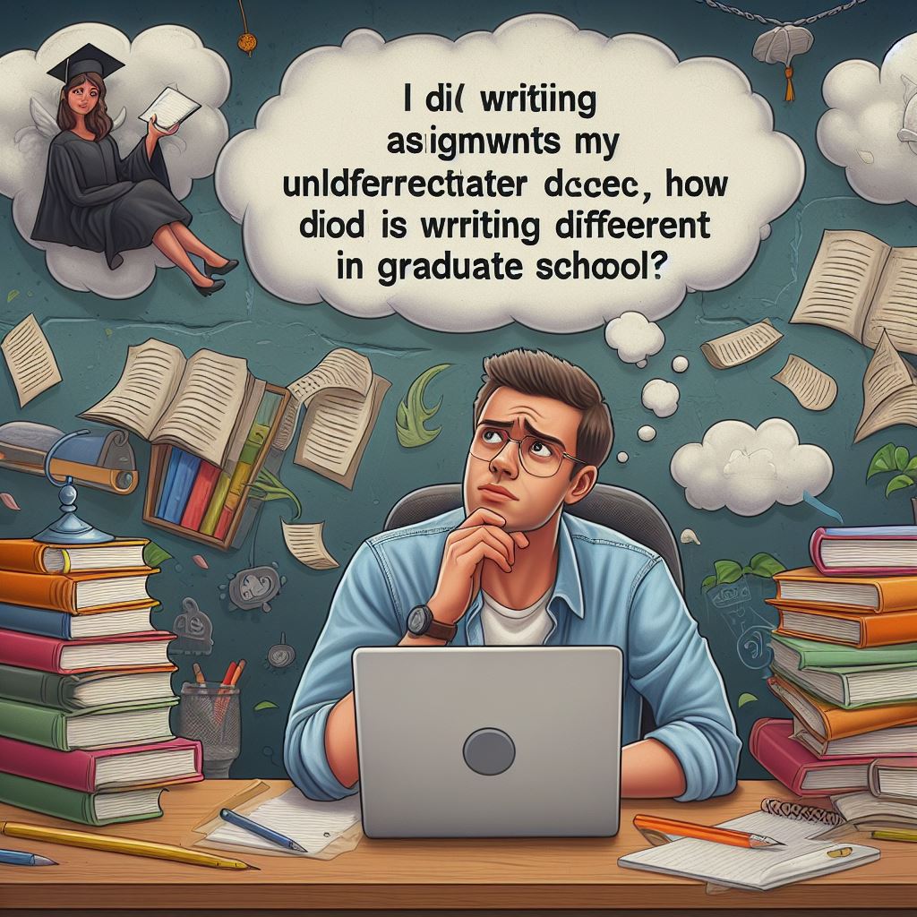 I did writing assignments for my undergraduate degree, so how is ...