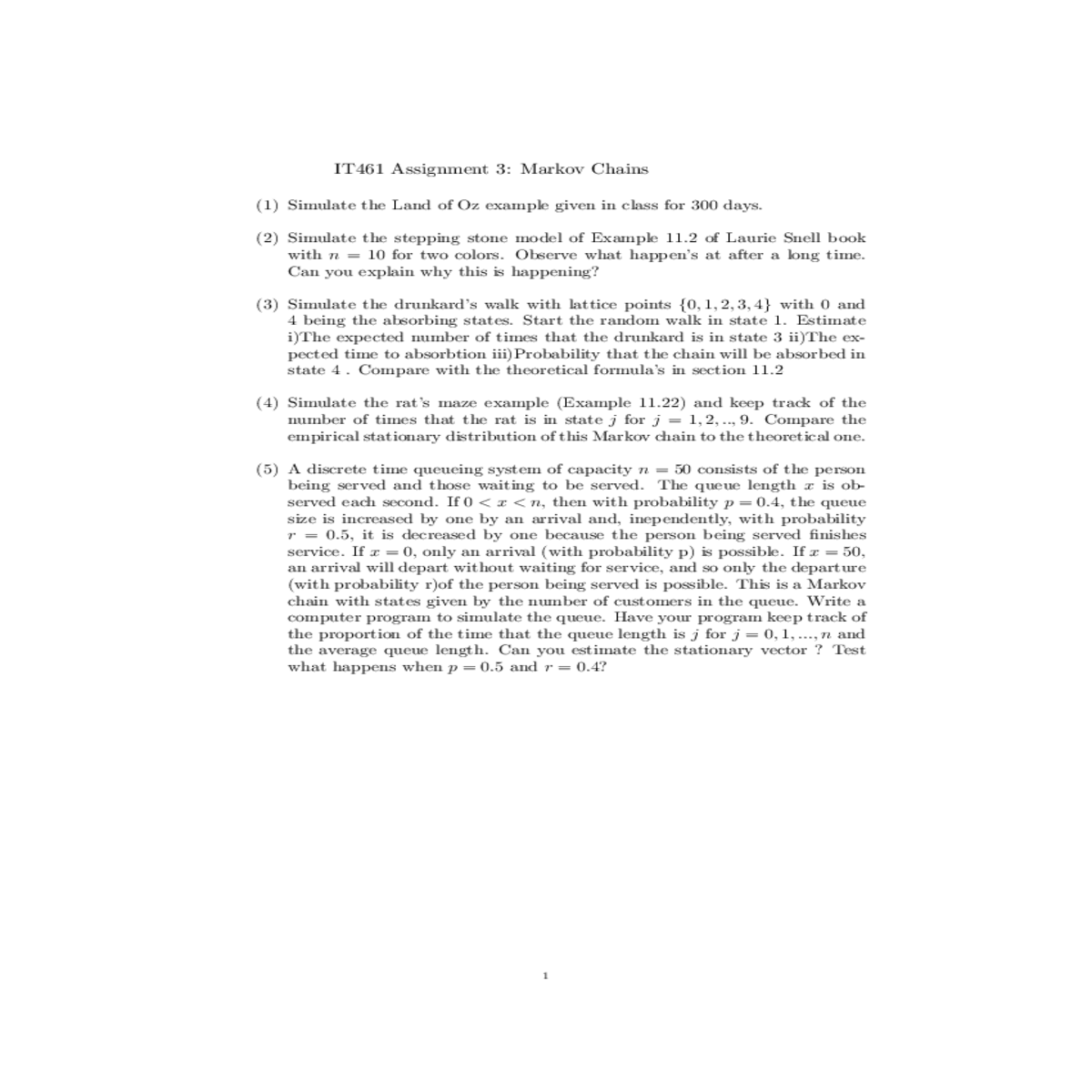 can you estimate the stationary vector test what happens when a