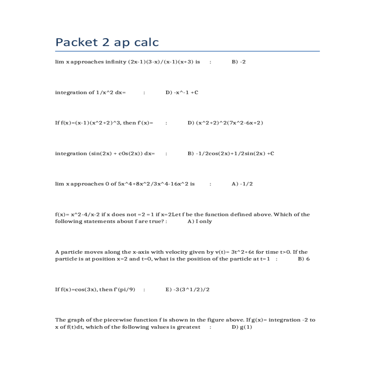 The Initial Position And The Velocity The Object