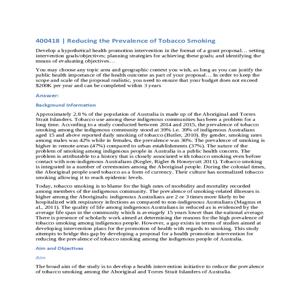 aboriginal and torres strait islander smokefree homes