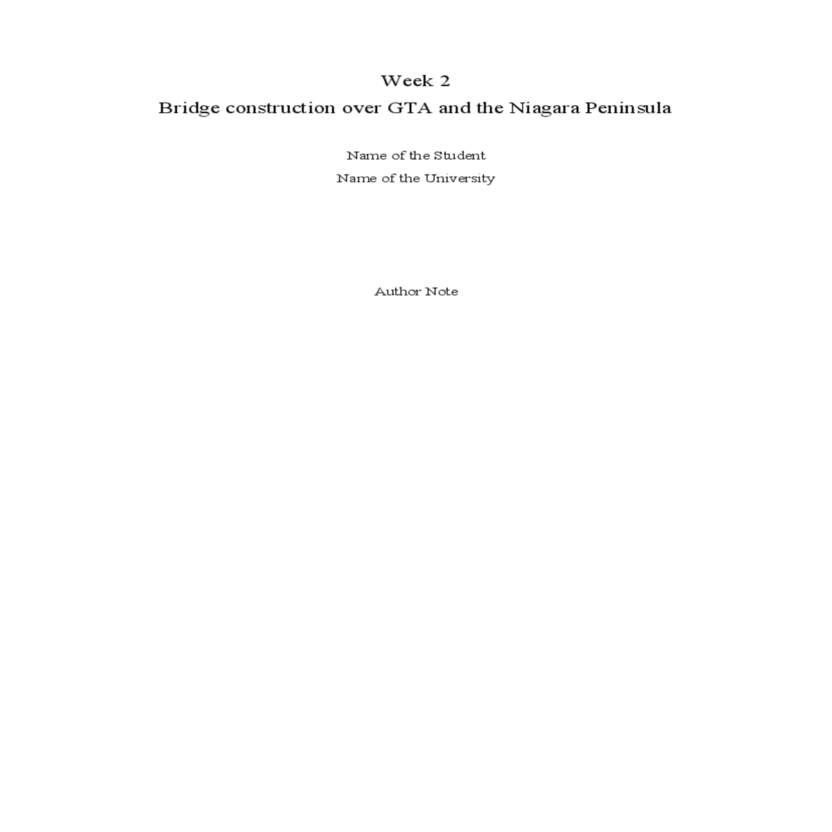 week bridge construction over gta and the niagara peninsulaname