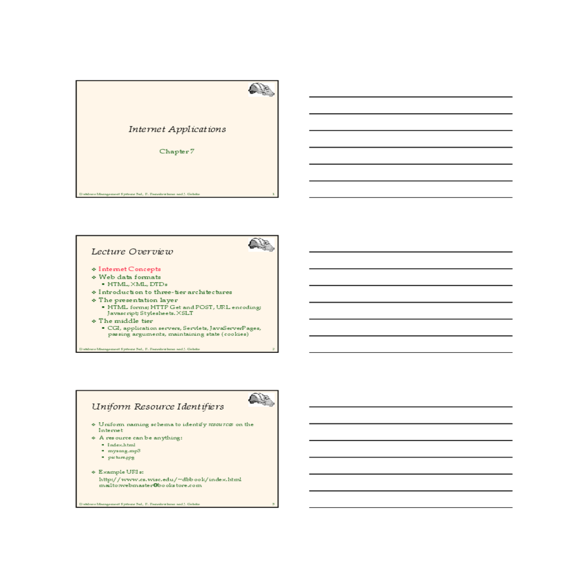 gehrke lecture overview internet concepts web data formats html