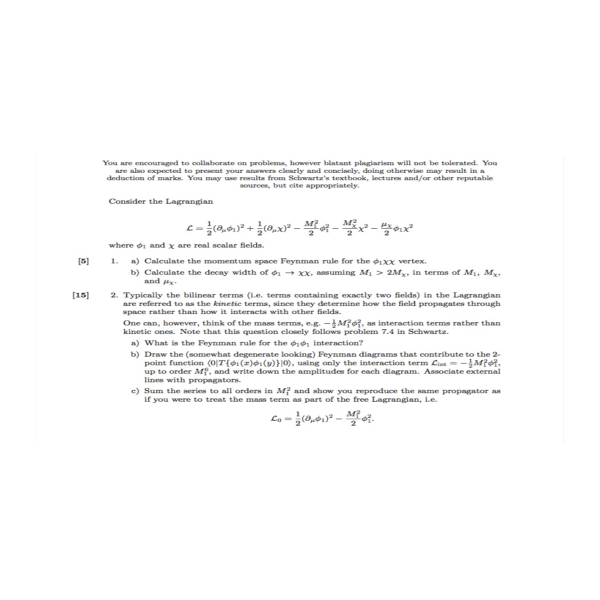 cos sin diagonalise the mass matrix