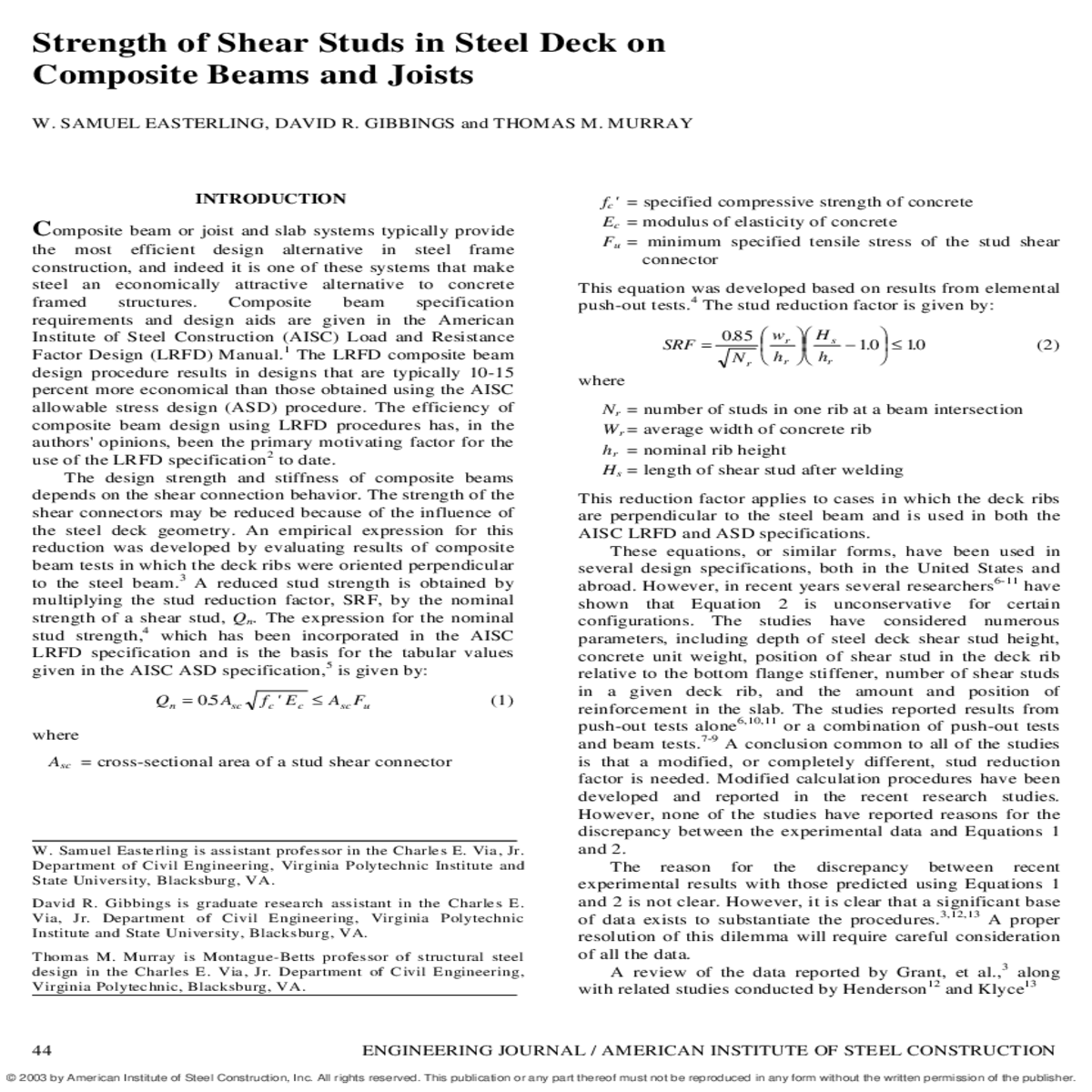 load cell and hydraulic ram werepart the yoke assembly