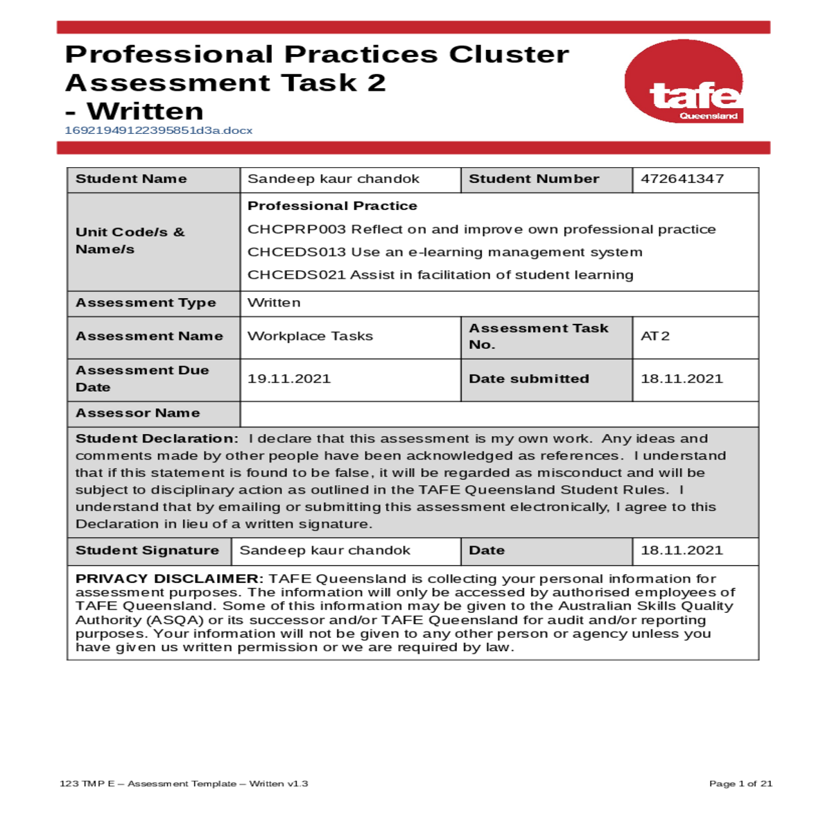 conduct and review learning activity writingplan