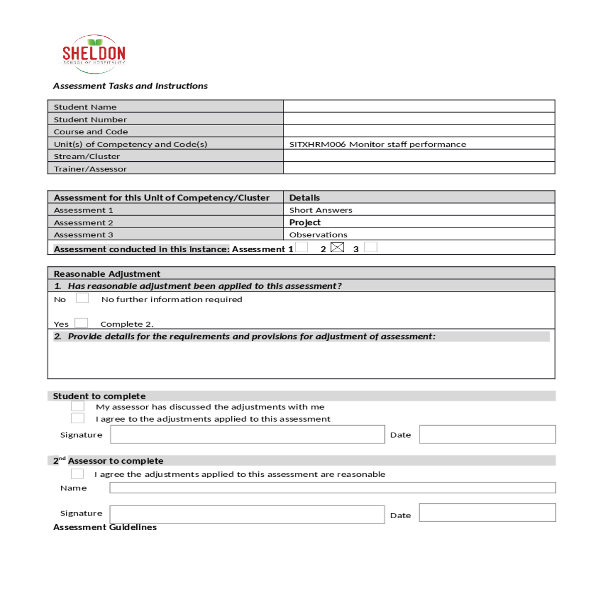 requires you to choose 3 different job roles relevant to your i