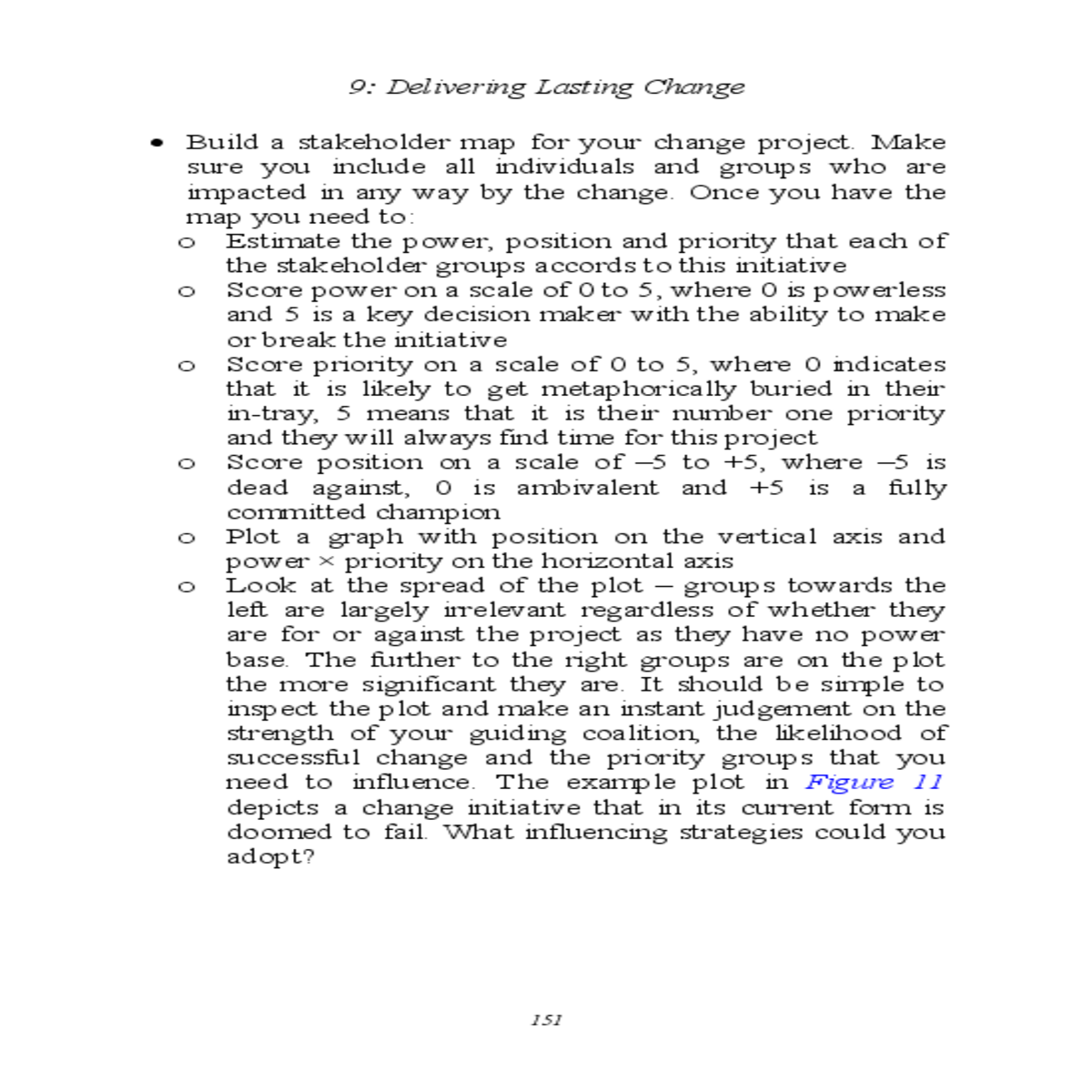 delivering lasting change build stakeholder map for your change