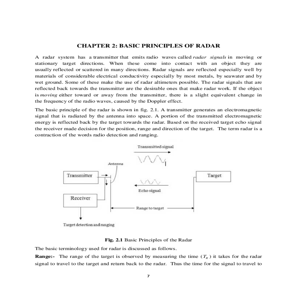 caused the doppler effect basic principle the radar shown fig