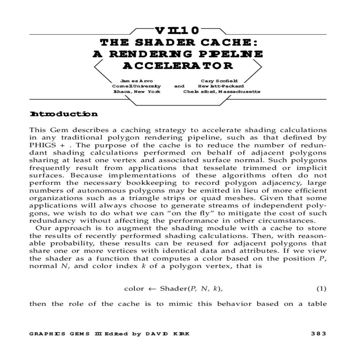 flow chart showing where the shader cache fits into the renderi