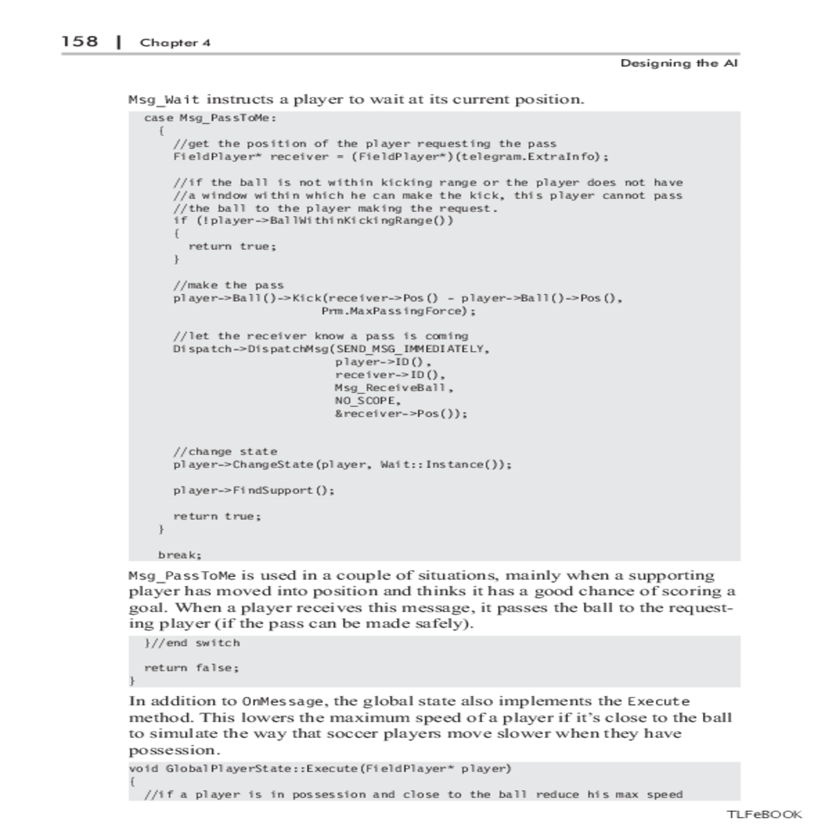 the global state also implements the execute method