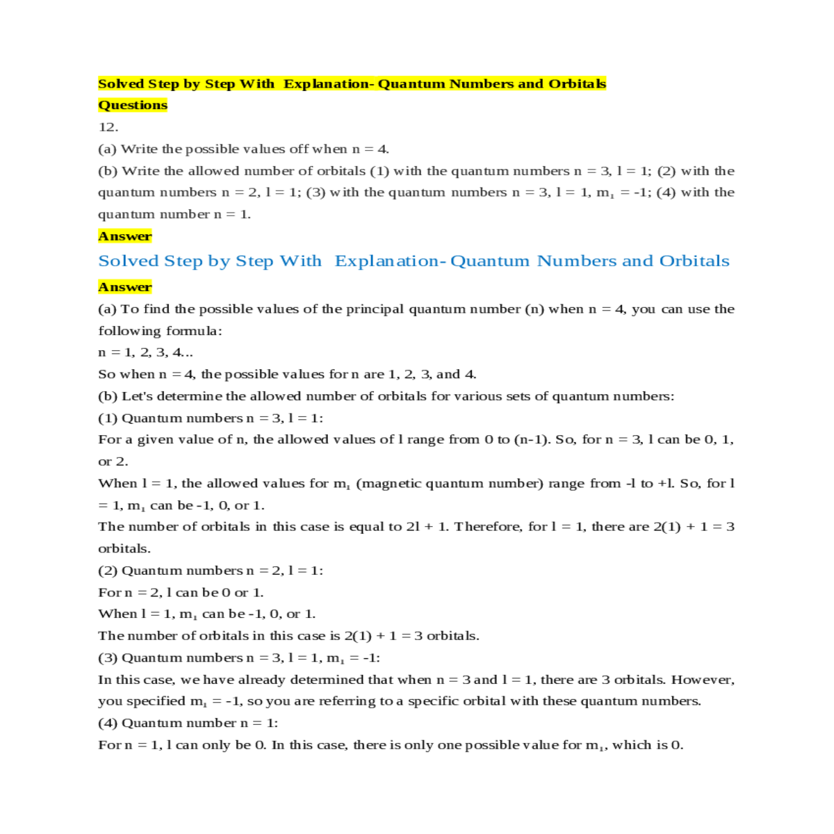 the allowed values range from