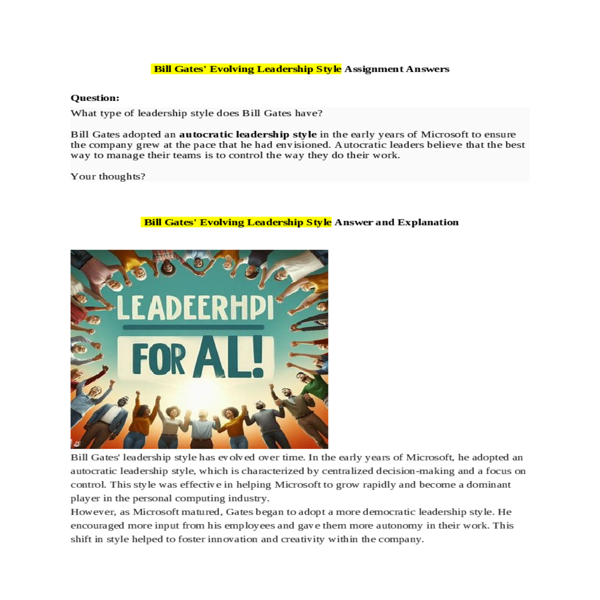 image bill gates leadership style has evolved over time