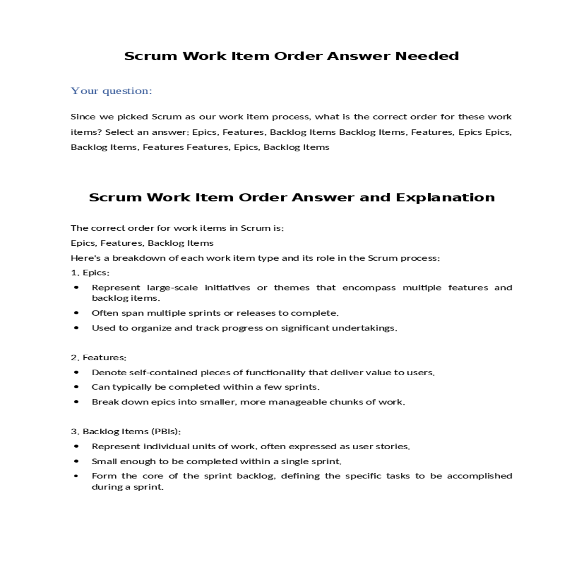 backlog items pbis individual units work